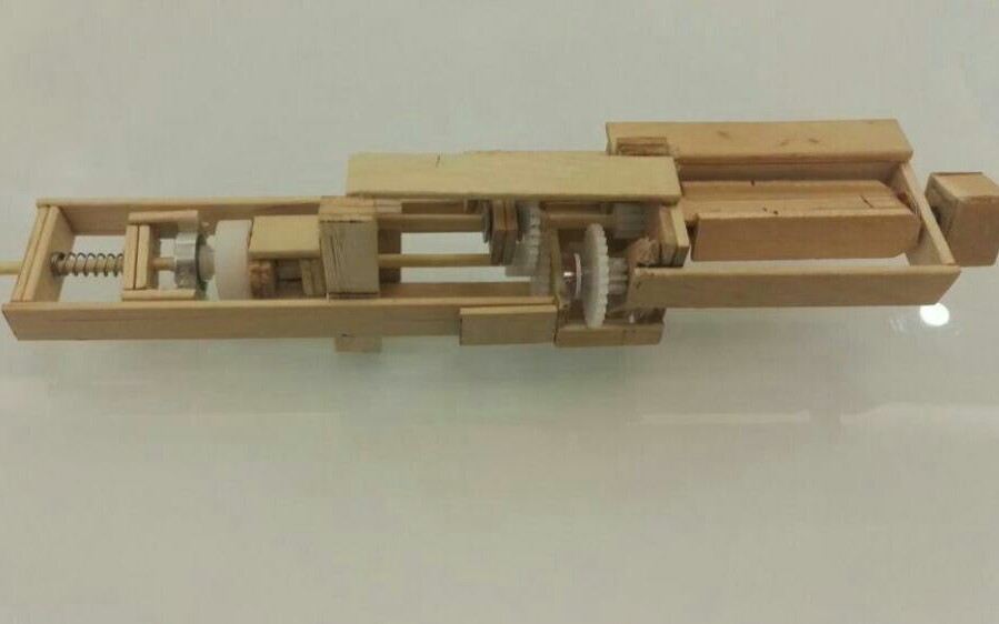 自制雪糕棒三速变速箱