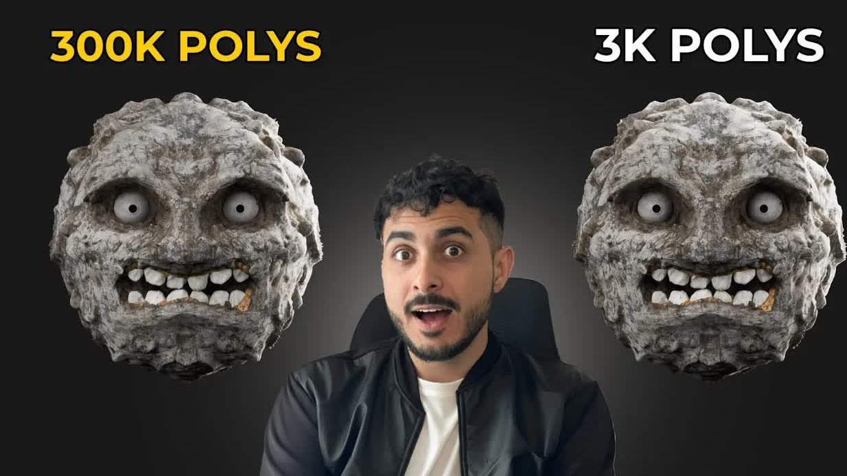 在Blender中将高模细节烘焙到低模