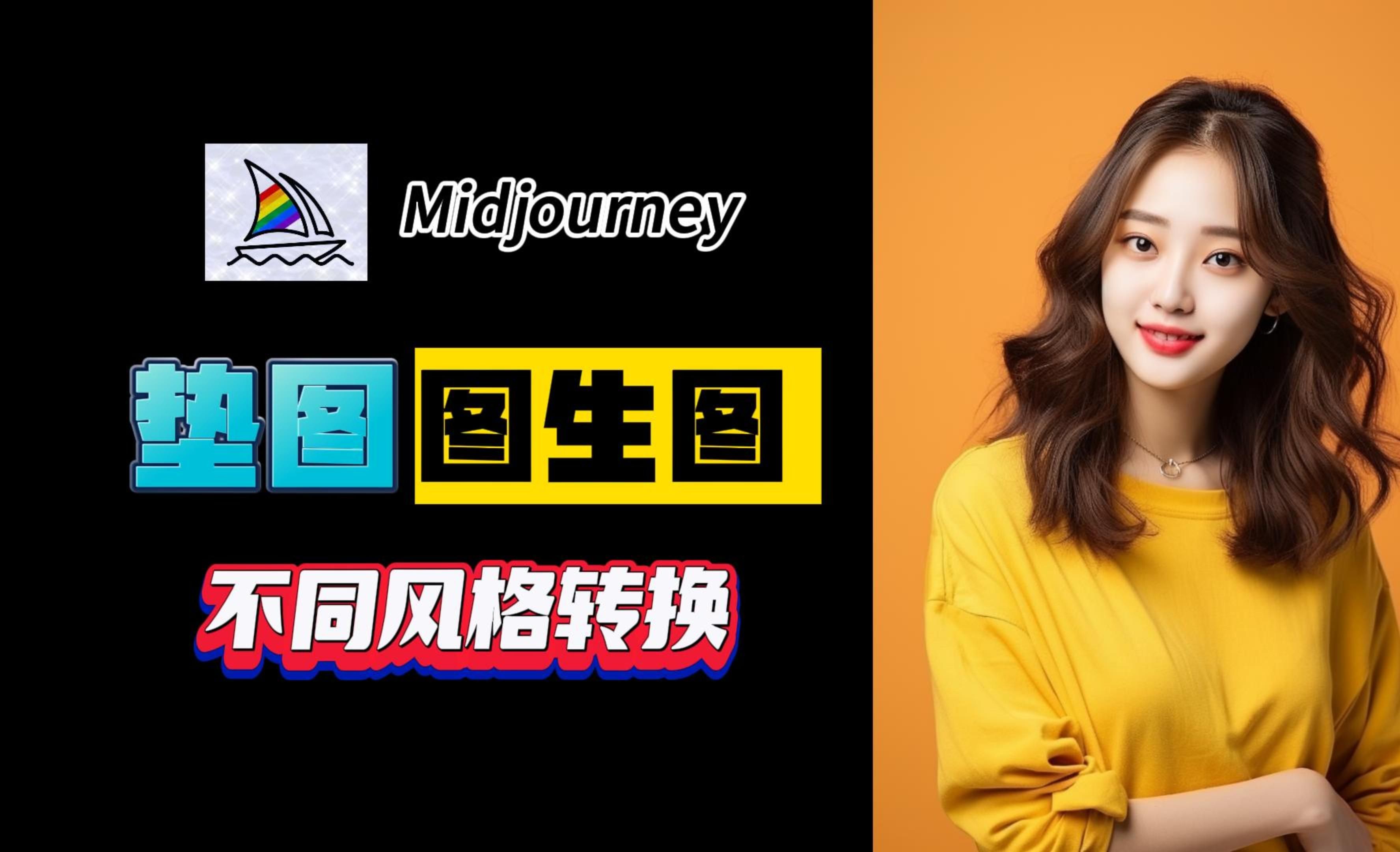 Midjourney教程-图生图和垫图如何生成不同风格且保证高相似度