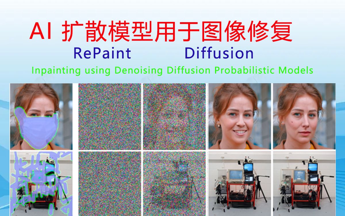 AI 扩散模型用于图像修复(效果超强)