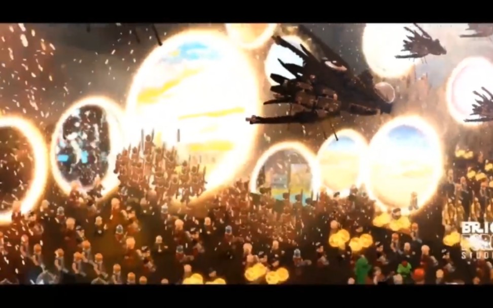 乐高神还原《复联4》七分钟完整版三巨头大战灭霸 最终决战