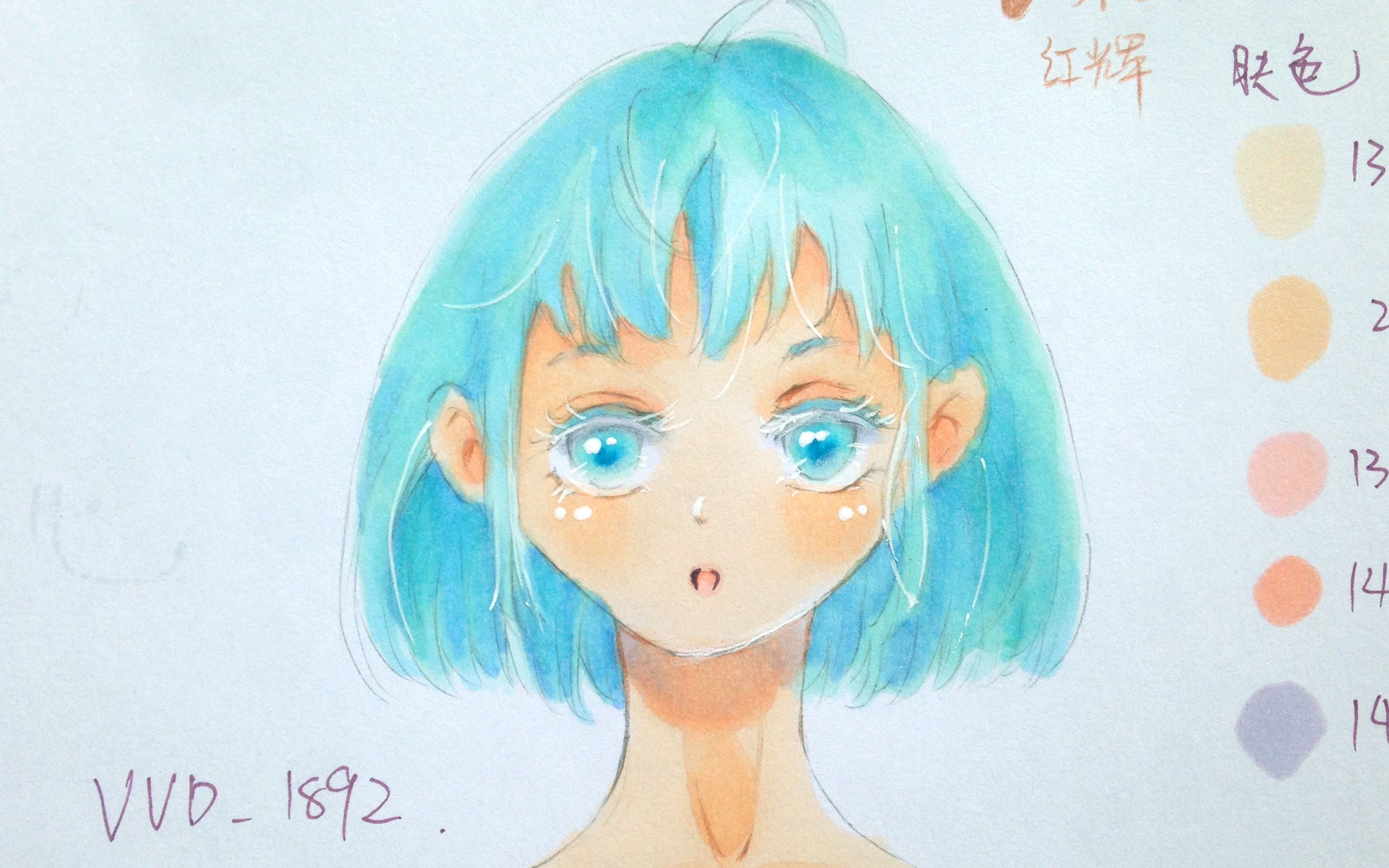 【马克笔教程】动漫马克笔肤色画法 硬头国产touch 皮肤上色