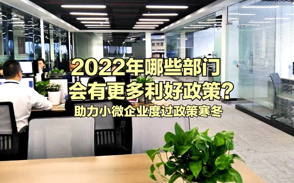 2022年哪些部门会有更多利好政策? 助力小微企业度过寒冬
