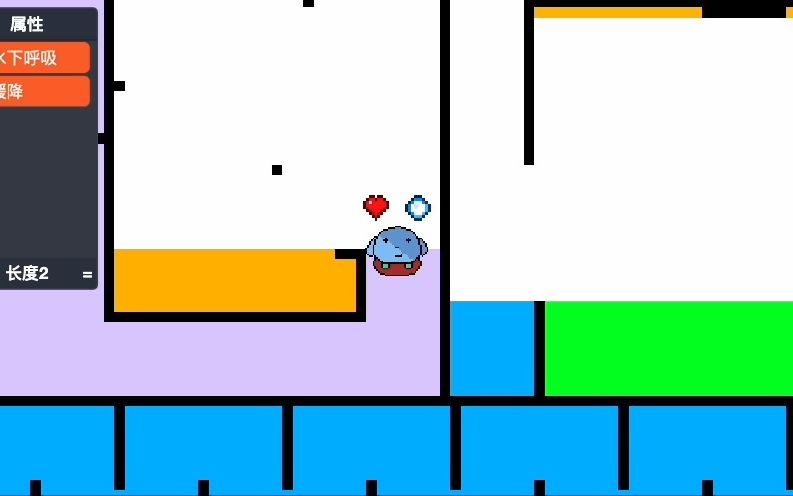 在scratch里面跑酷