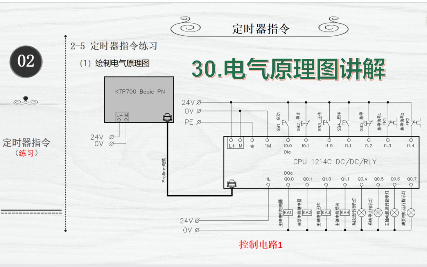 30.车床主轴、油泵电机顺序启停控制1——电气原理图讲解
