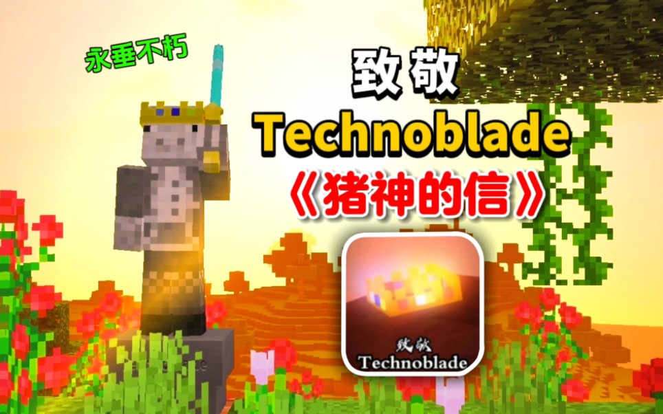 致敬Technoblade模组《猪神的信》_哔哩哔哩bilibili_我的世界