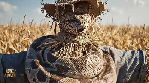 乌鸦组团偷粮惨遭套路!稻草人暗藏玄机反杀现场