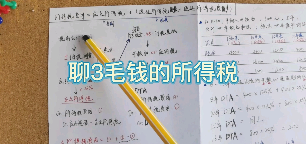 所得税-易混淆的坑|CPA|中级会计