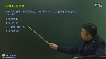 2016年盛戈经济法基础第六章第六节车船税法律制度