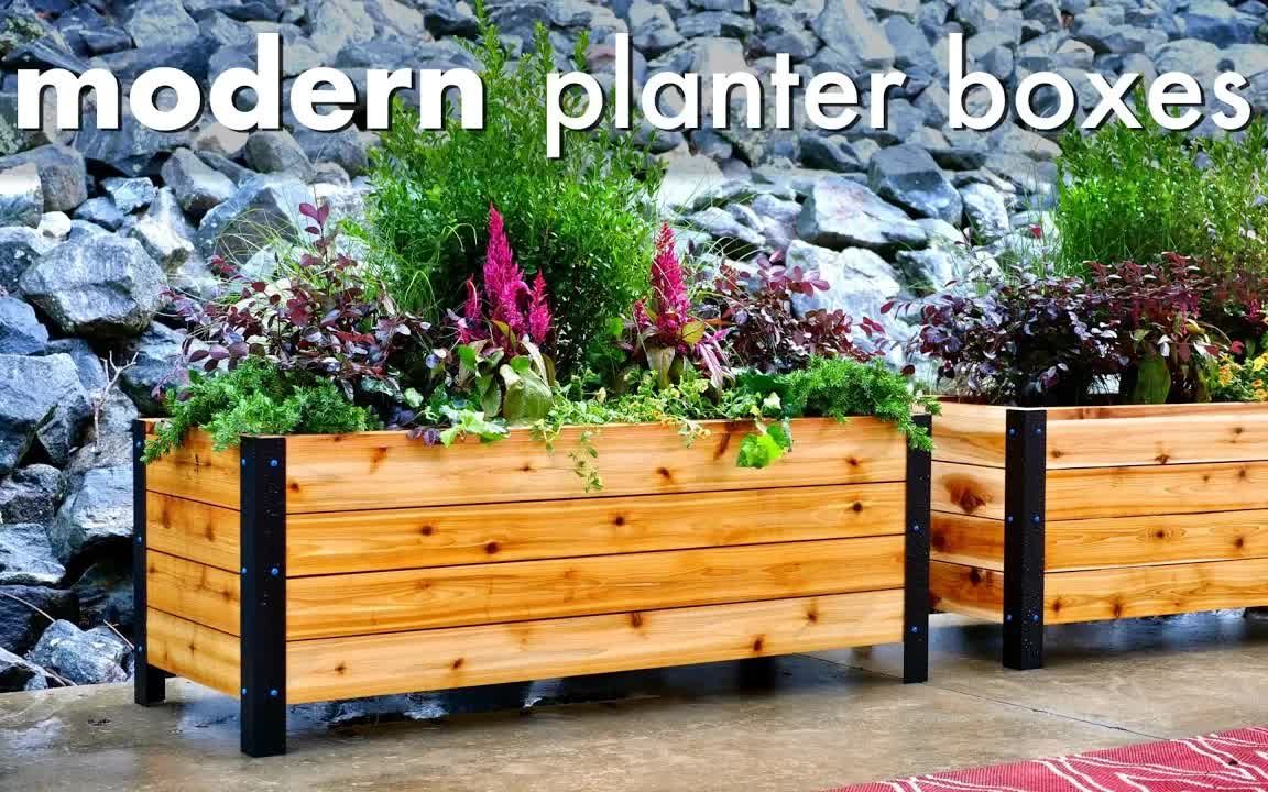 硬核!制作一个现代的植物种植箱