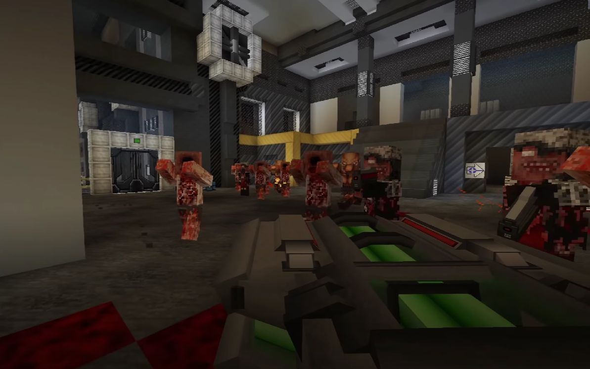 MOD作者制作《我的世界》的《DOOM(2016)》MOD,完美还原游戏流程