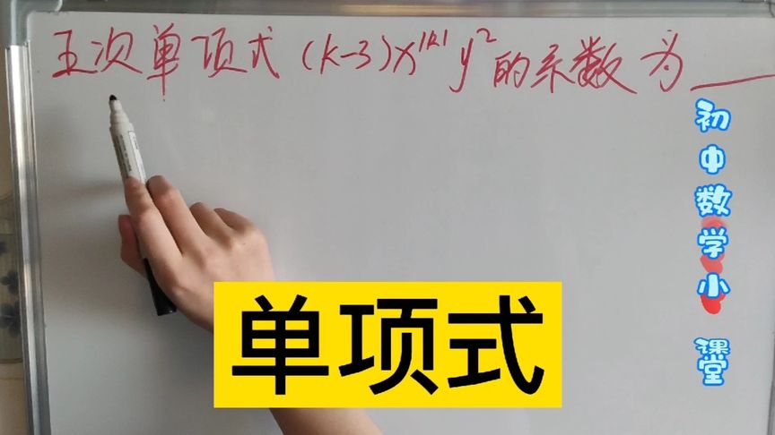 初中数学 单项式