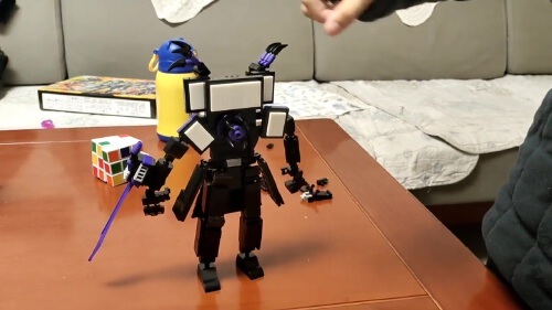 宝贝二个小时的成果释放拼搭原力成果展示动手动脑我爱拼模型