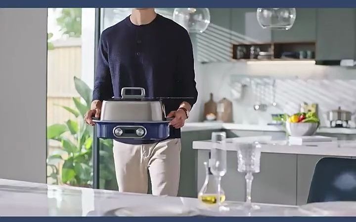 摩飞极速电蒸锅蒸汽锅多功能家用隔水蒸炖锅智能预约定时电蒸煮锅(...