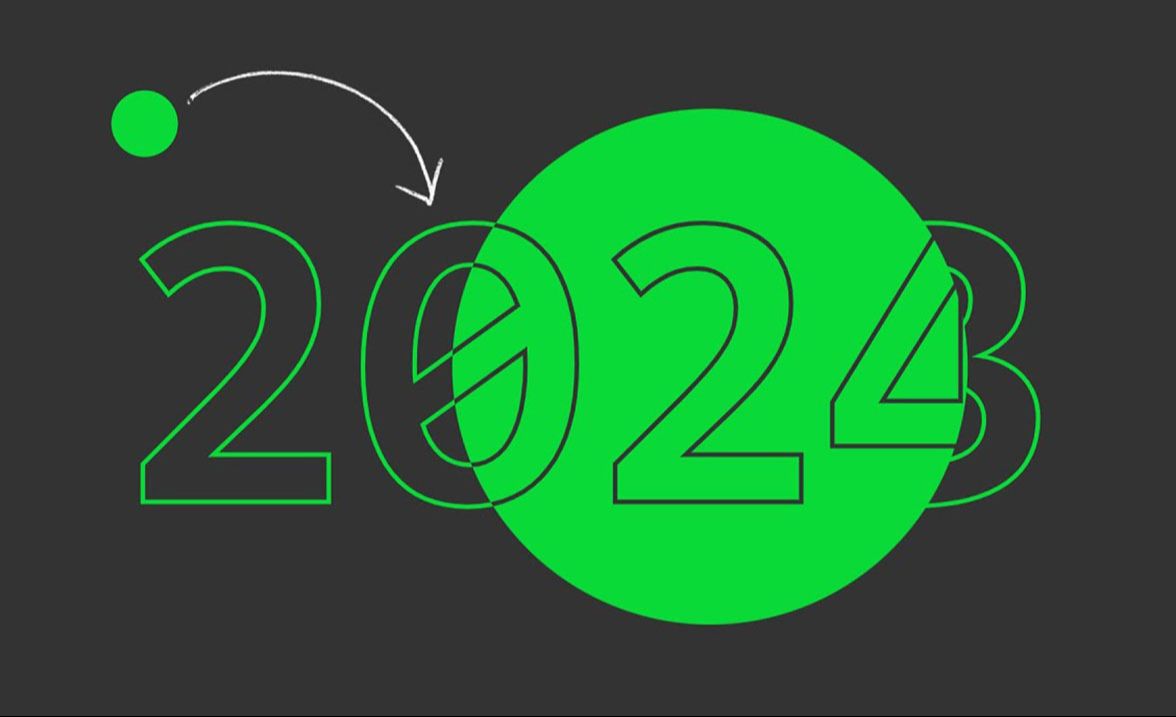 使用HTML、CSS和Javascript制作2024年新年文本Mousemove效果 | ...