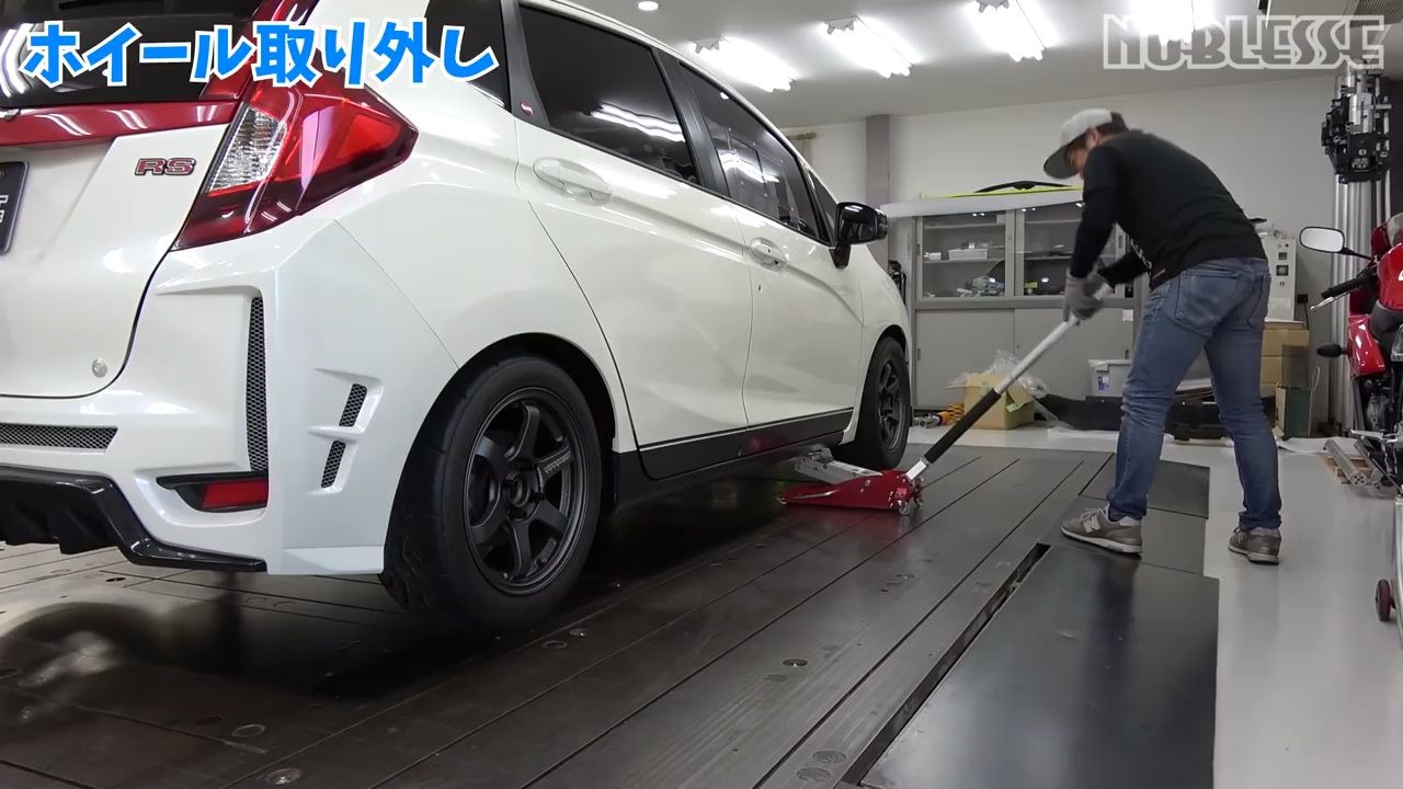 【JDM】社长亲自演示GK5飞度绞牙避震更换过程#NOBLESSE