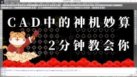 CAD中的神机妙算,2分钟教会你