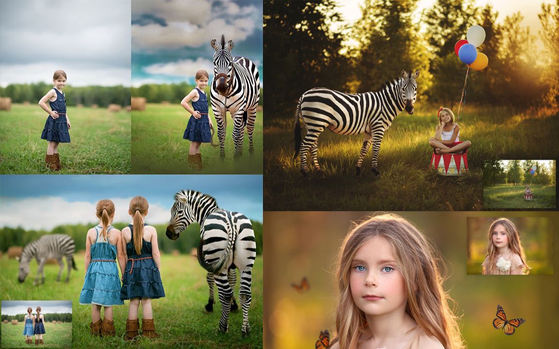 【PS】Summerana《在Photoshop中创建人与动物合成》(中英双字)