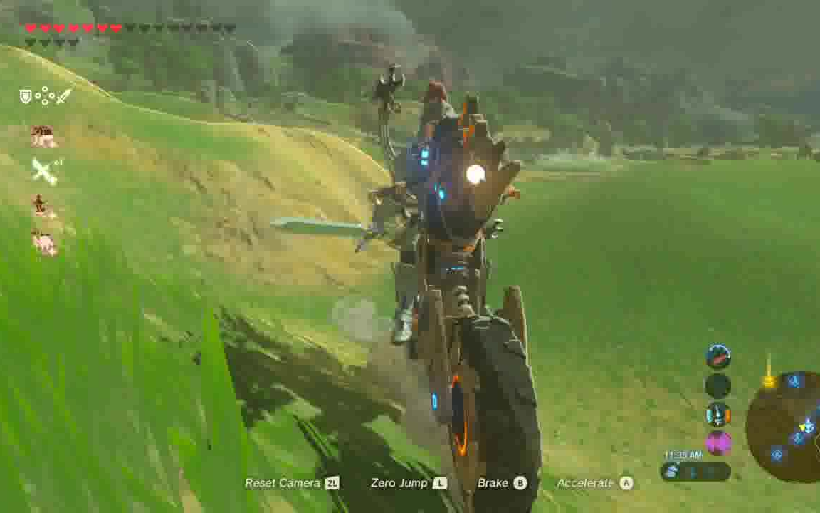 塞尔达传说荒野之息dlc2 摩托车演示
