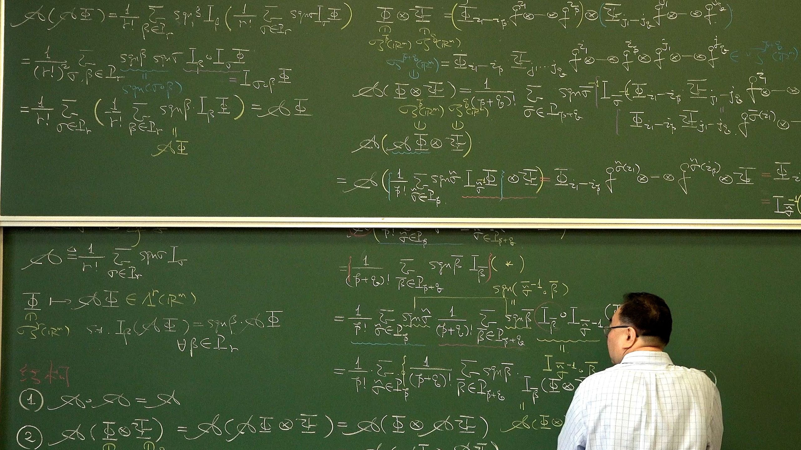 张量代数 外积运算 Part 02 置换算子-04 反称化算子的作用-02 关于...