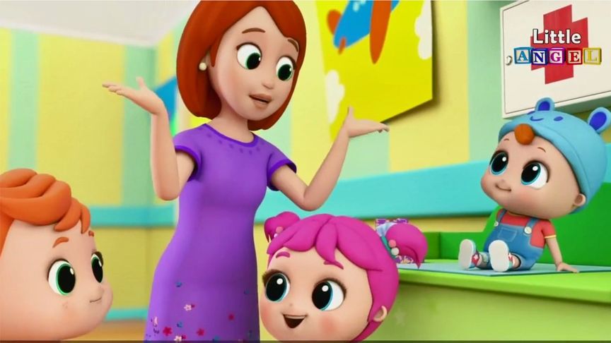 益智早教动画,宝贝摔倒了,处理伤口不哭不闹等