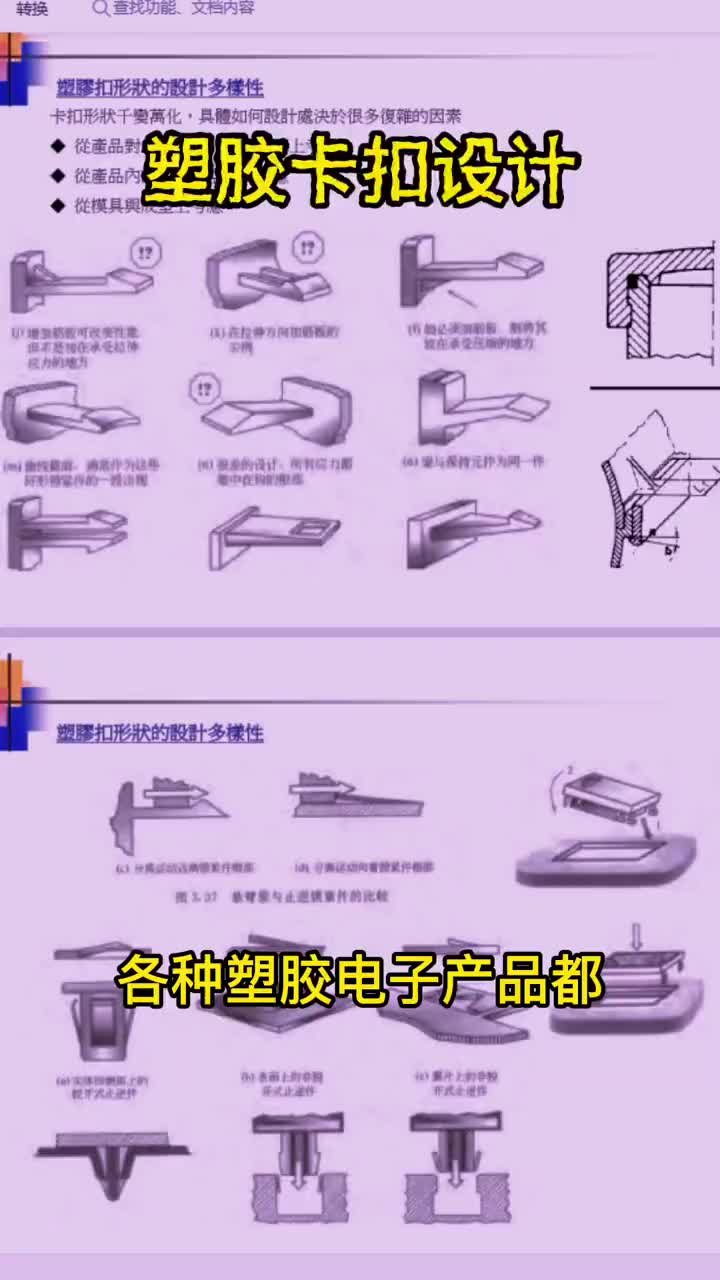 结构工程师必备:塑料卡扣设计知识