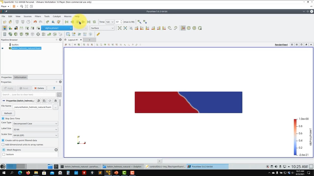 OpenFOAM4.2 并行计算-瞬态案例