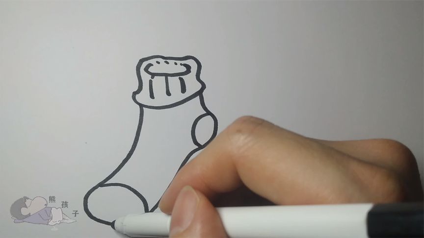 简笔画:袜子很简单哟!你也来试试吧!