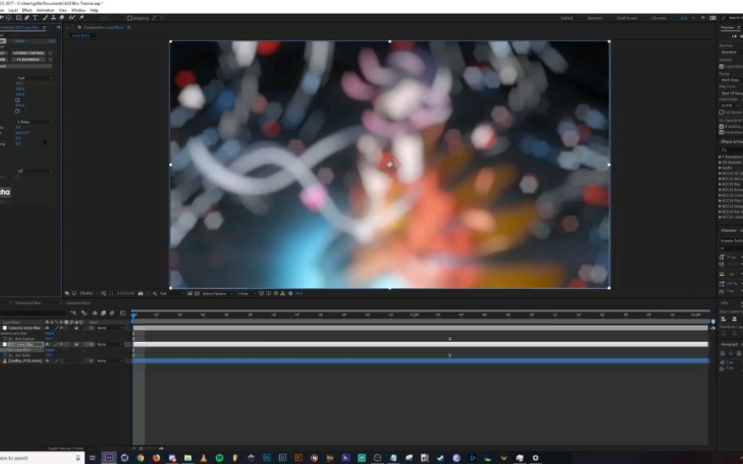 「AE教程」镜头模糊 虚焦等