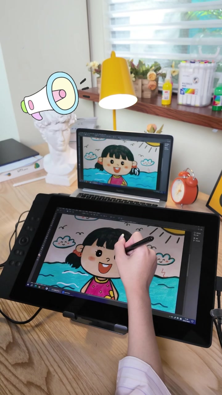一个画笔,一块真正适合画画的平板! 还贴心预装了画世界Pro等绘画...