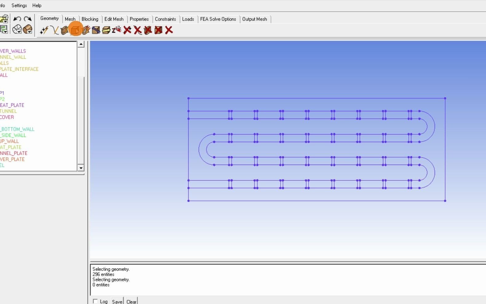 icem-三维结构网格-换热通道-分块结构网格-O型网格