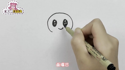 小章鱼简笔画怎么画,绘画小章鱼教程,幼儿园简单绘画