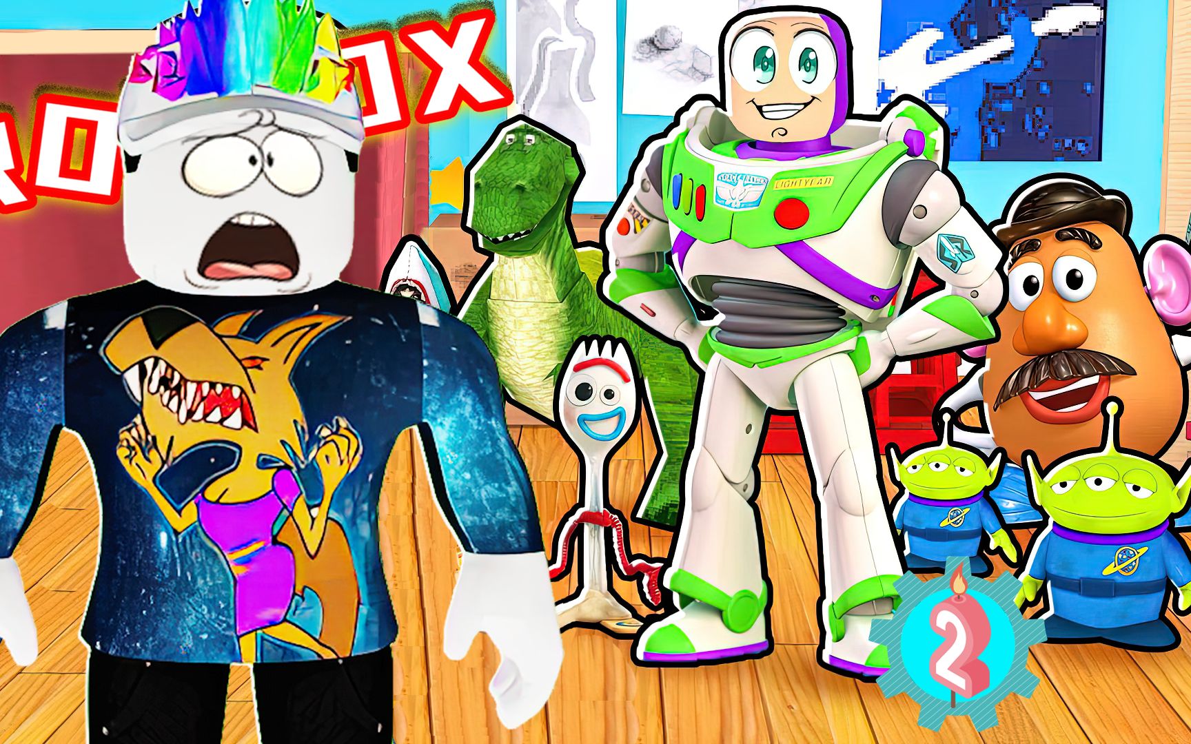 Roblox玩具生活故事模拟器2:刚刚逃出主人家就被狗子狂追!灰狼_网络...