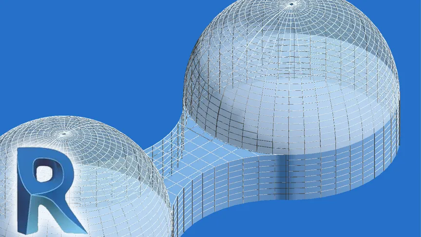 斑马Revit:BIM考试二级建筑19期体量建模(下)_玻璃斜窗做顶幕墙