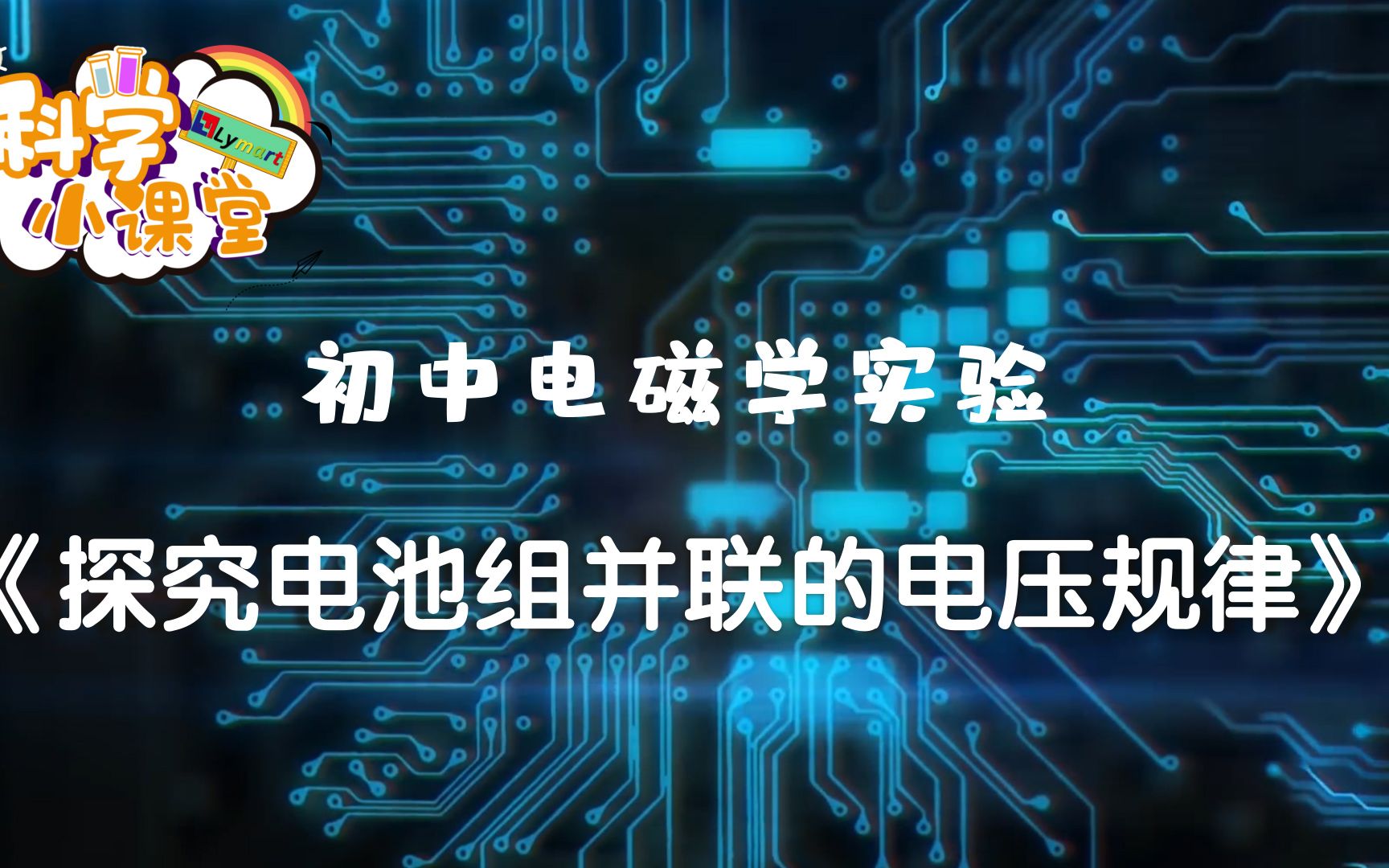 第十三课 探究电池组并联的电压规律