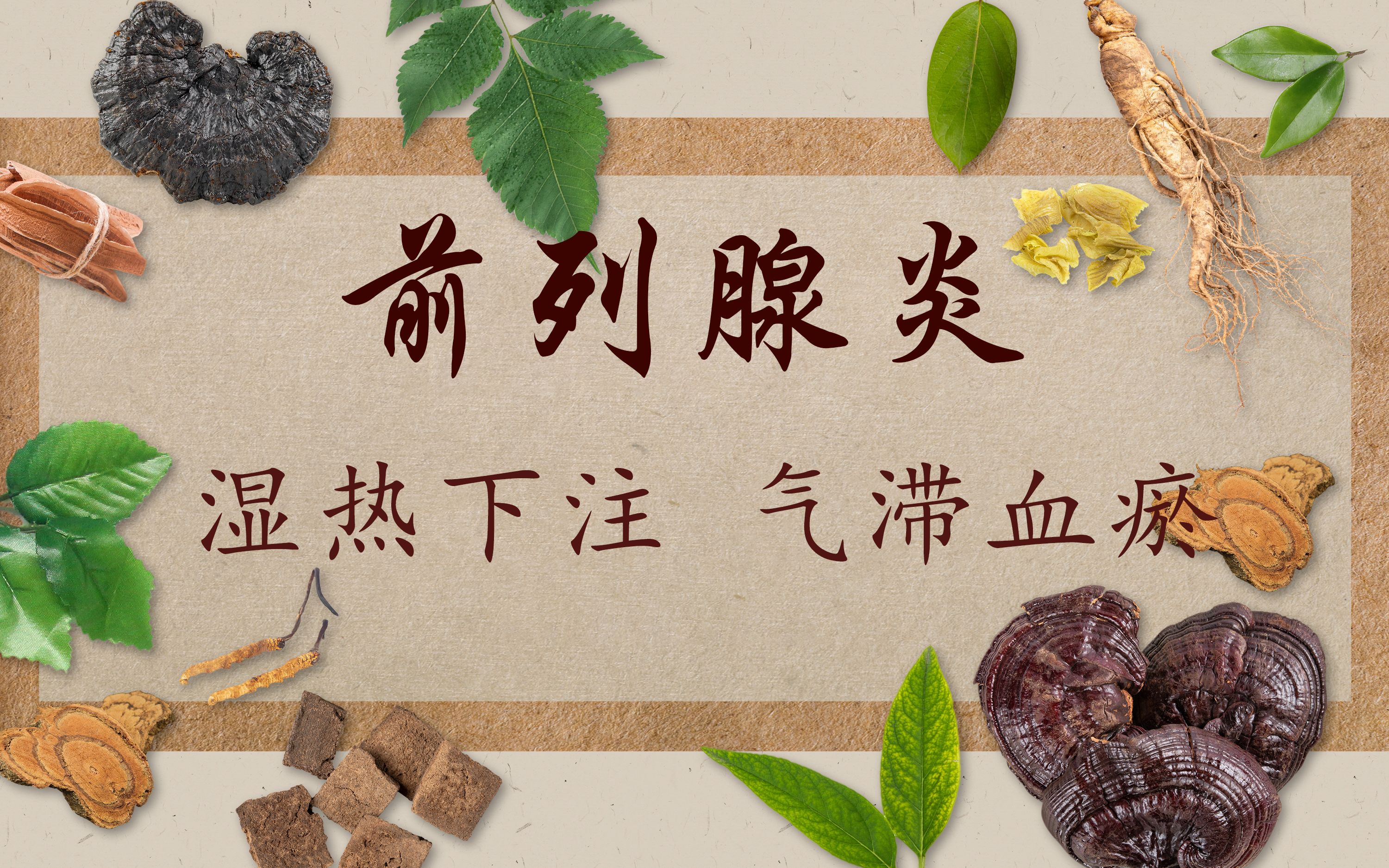 湿热下注,气滞血瘀型前列腺炎,这五味药就行