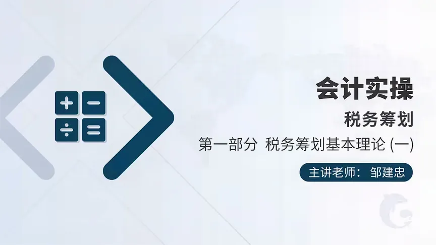 会计实操:税务筹划精讲