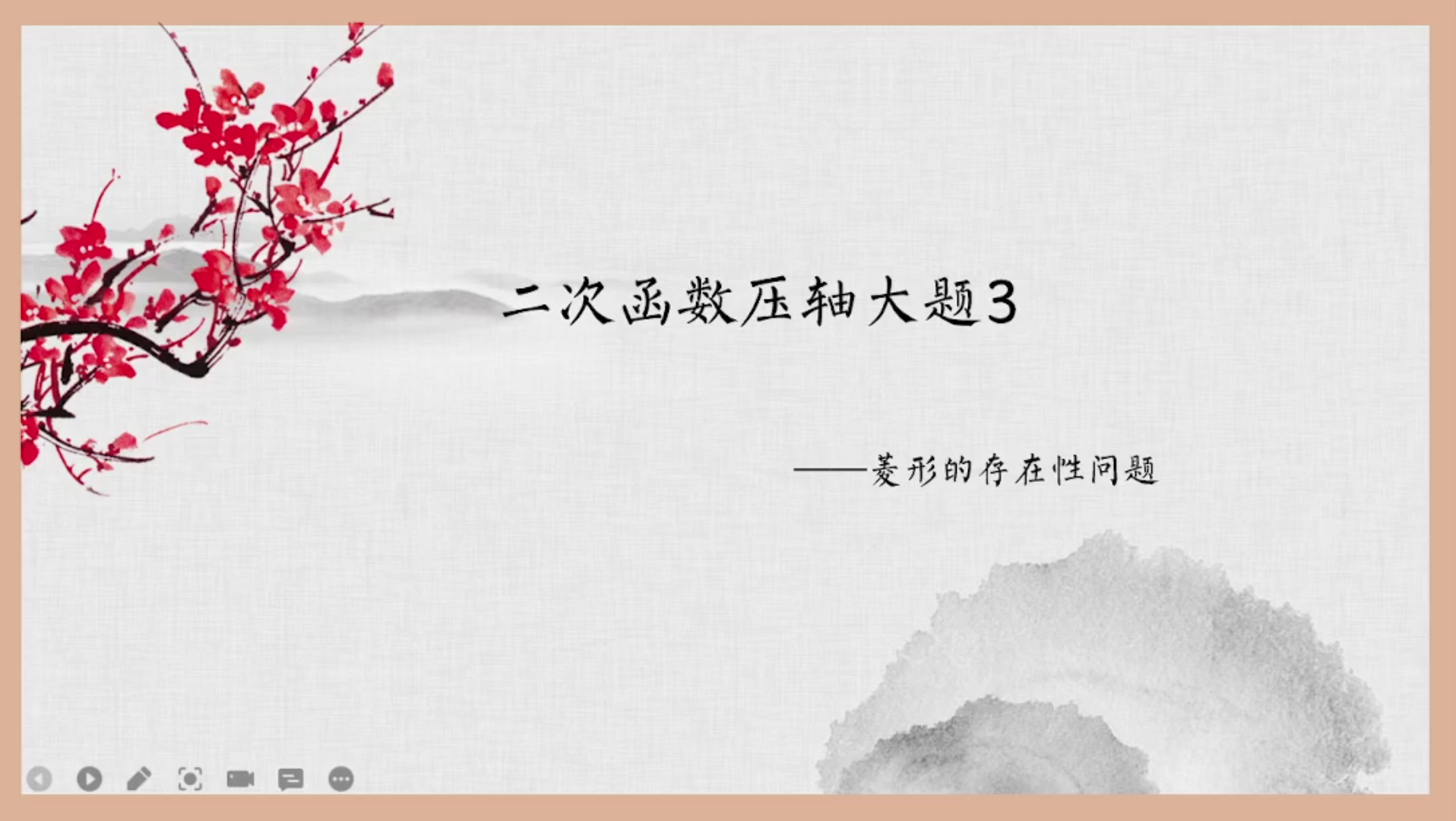 二次函数压轴大题3: 菱形的存在性问题