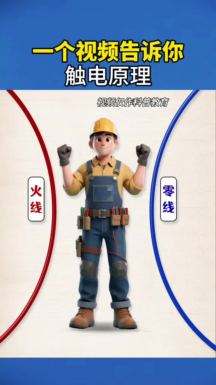 一个视频告诉你触电原理#触电#用电安全 #电工科普知识#实用生活...