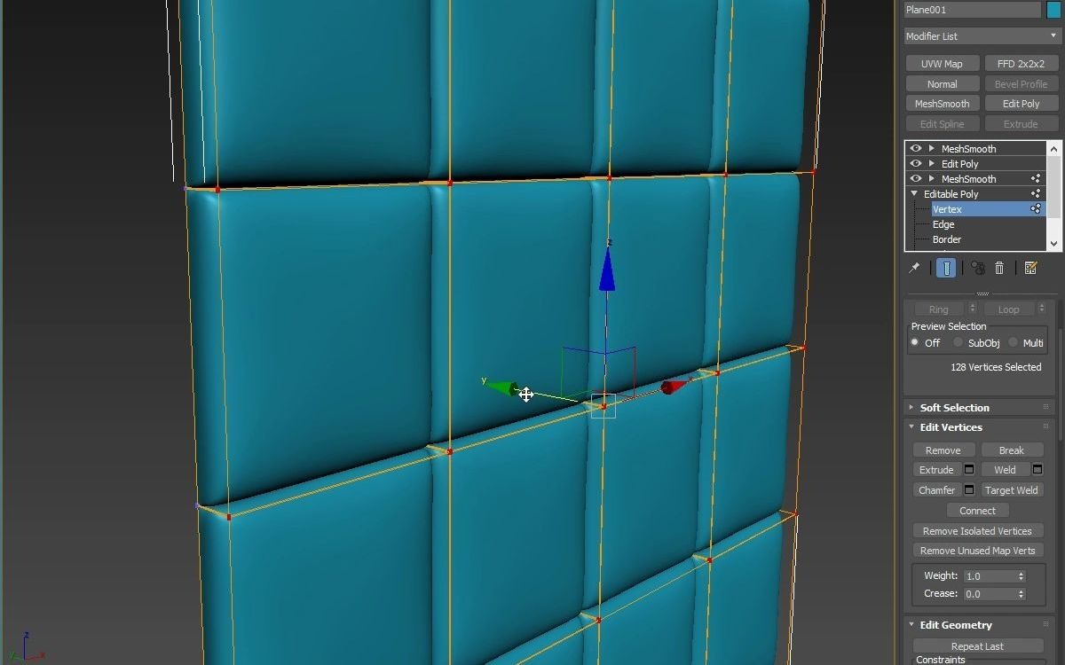 3dmax软包简单快速画法