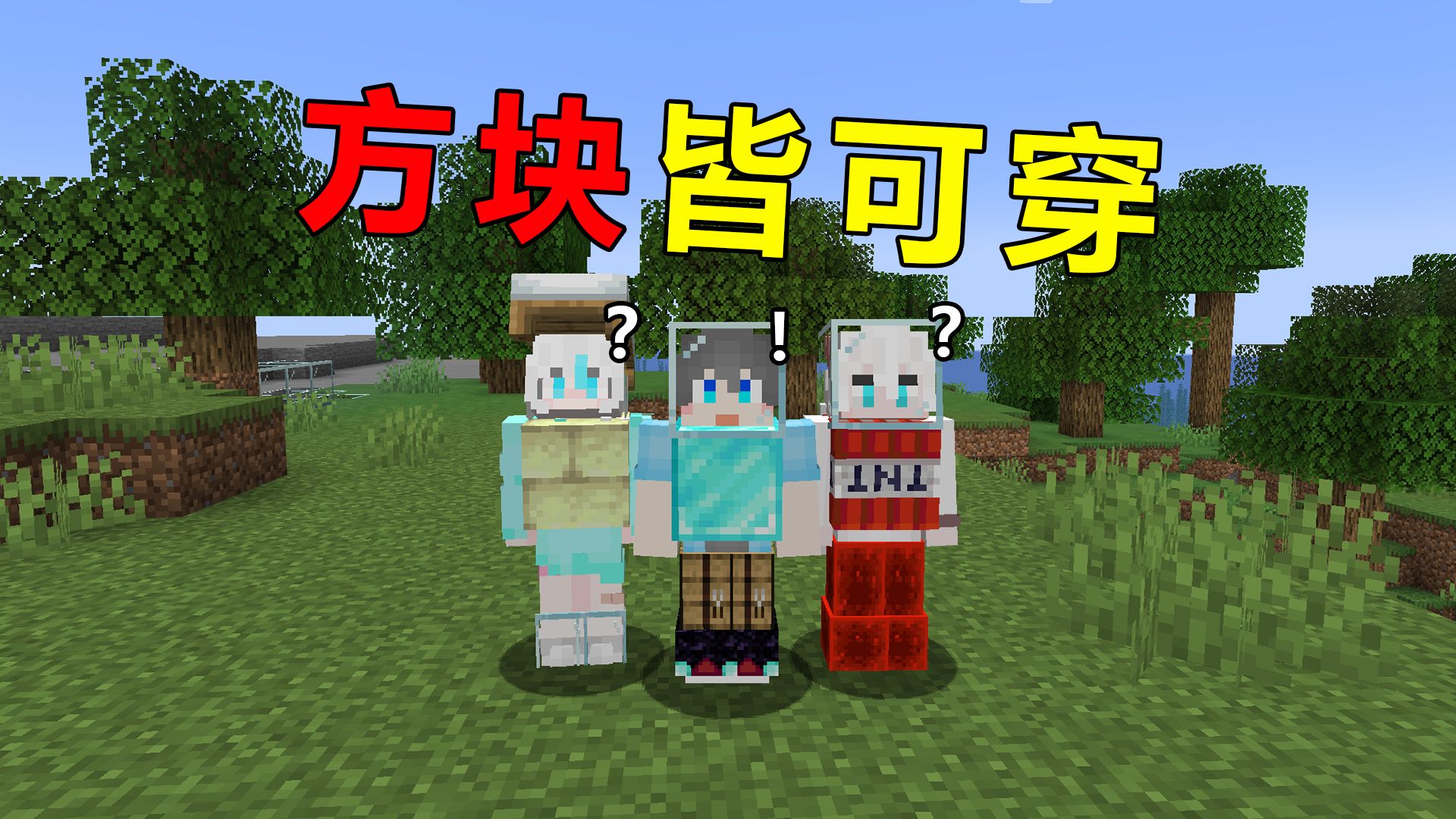 ...里的方块都可以穿上,并且都有不同效果?!_哔哩哔哩bilibili_我的世界