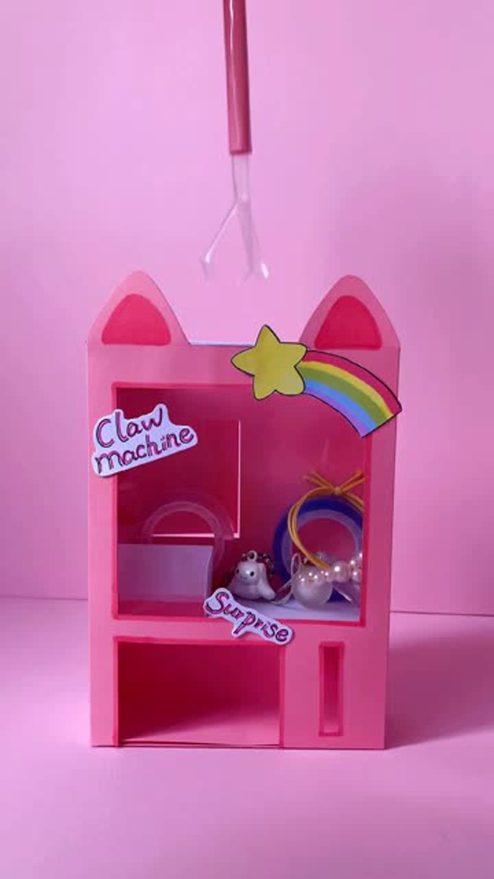 每日一画 自制猫咪款抓娃娃机 解压好玩 手工 手工教程