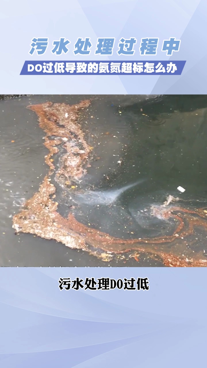 污水处理过程,如果DO过低导致氨氮超标该怎么办?