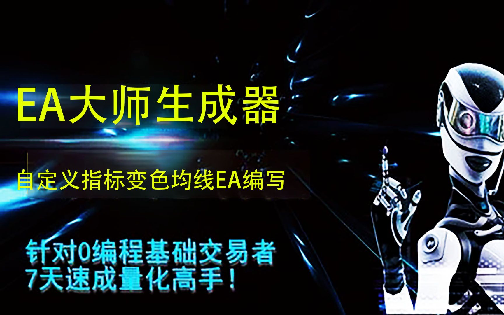 【量化交易系列课】自定义指标变色均线EA编写!(二十八)