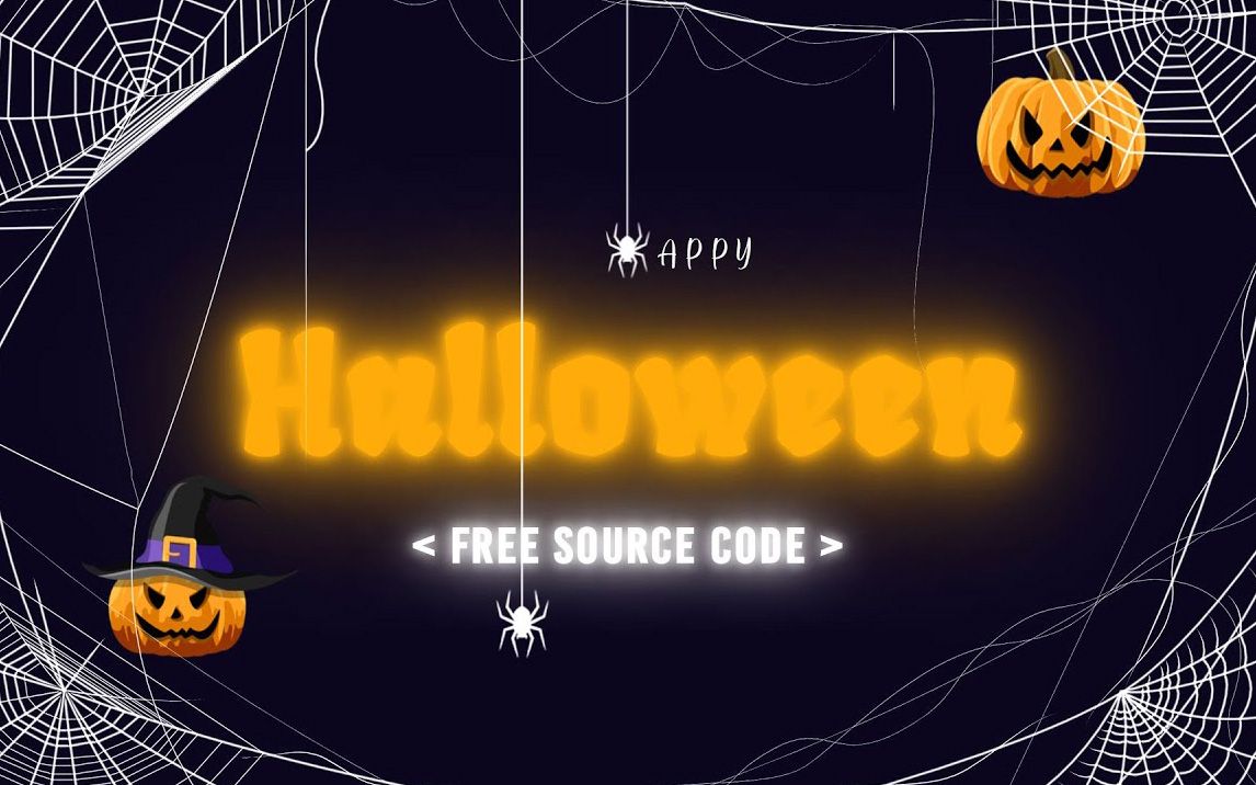 使用HTML和CSS创建万圣节Banner 【HTML CSS动画效果】
