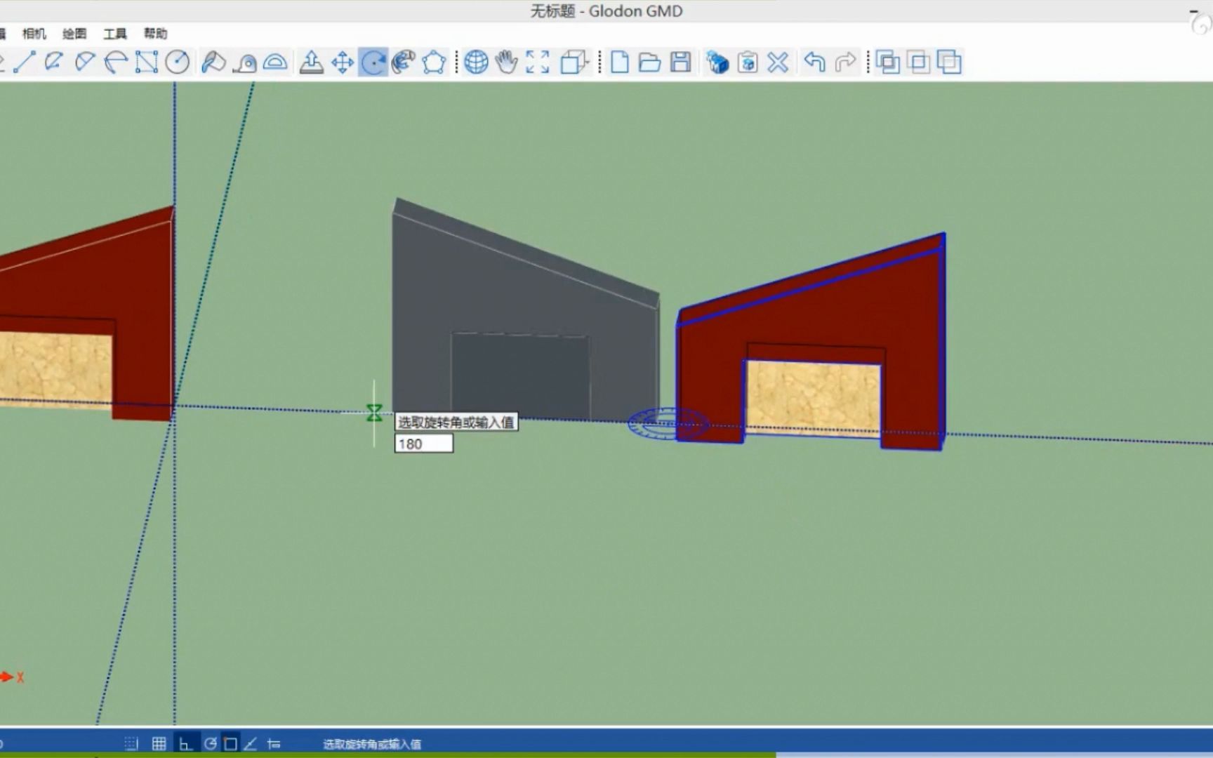广联达模型设计软件GMD入门操作基础课程10-施工大门实操演示