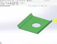 SolidWorks钣金实战教程:工程图出图及展开下料