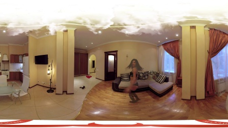 360°全景 室内美女 VR视频