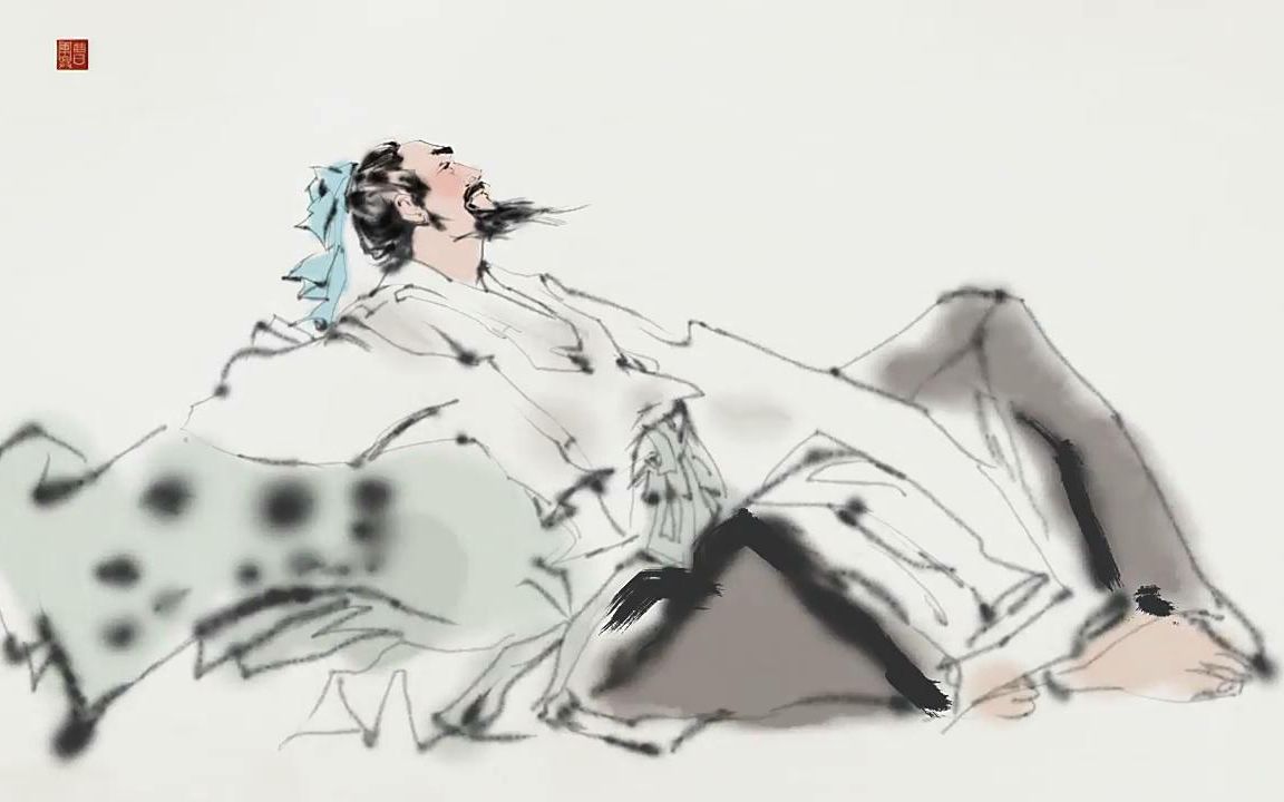 用电脑模仿范曾大师的水墨画