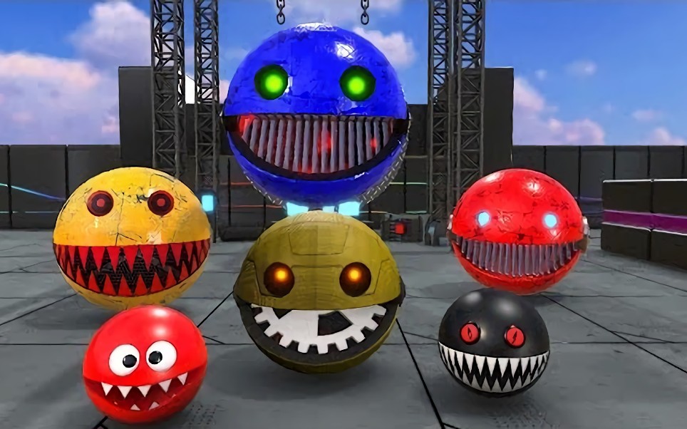 【有趣的吃豆人动画】迷宫里的吃豆人VS机器人吃豆人